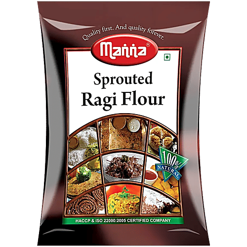 Buy Manna Flour Sprouted Ragi 500 Gm Pouch Online At Best Price of Rs ...