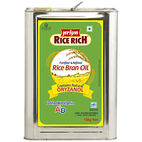 Buy Priya Refined Oil Rice Bran 15 Kg Tin Online at the Best Price of Rs 2791.03 - bigbasket