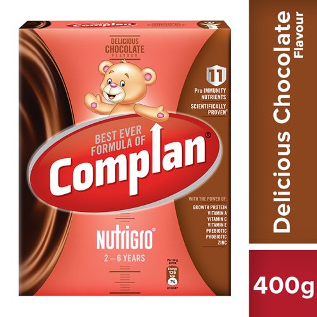 Buy Complan Milk Drink Nutrigro Chocolate Flavour 400 Gm Carton Online ...