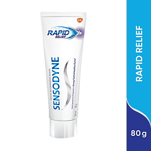 Buy Sensodyne Sensitive Toothpaste Rapid Relief 80 Gm Online At Best ...