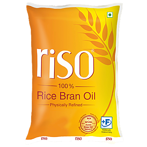 Buy Riso Oil Rice Bran 1 Ltr Pouch Online at the Best Price of Rs 230 ...