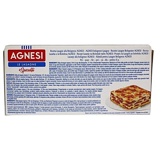 Buy Agnesi Pasta Le Speciali Lasagne 500 Gm Carton Online at the Best ...