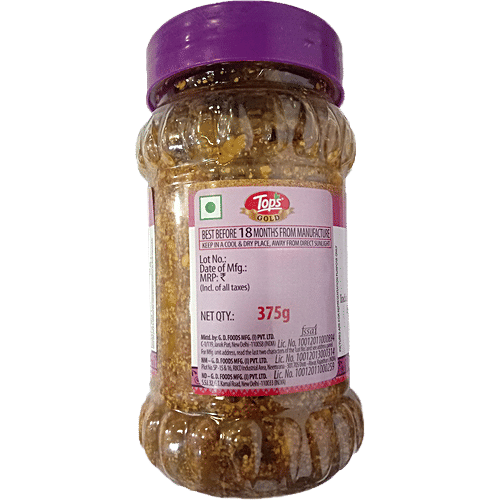 Buy Tops Premium Pickle Green Chilli 375 Gm Bottle Online at the Best ...