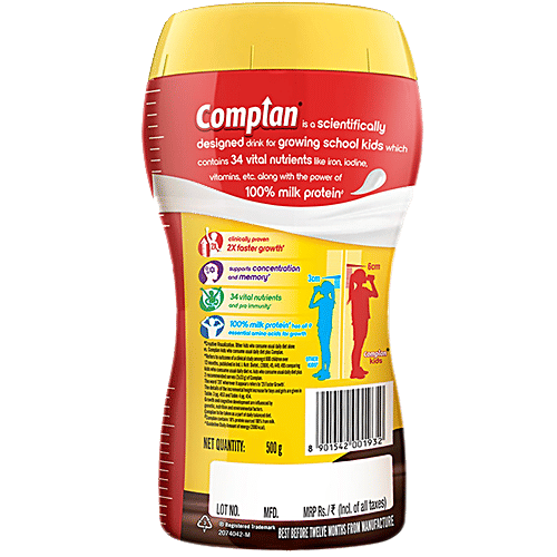 Buy Complan Health Drink Chocolate Flavour 500 g Bottle Online At Best ...