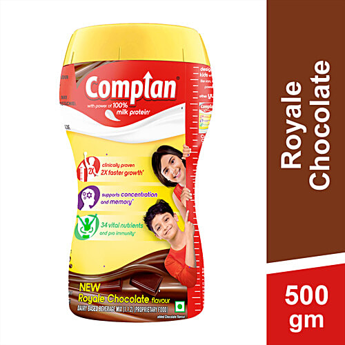 Buy Complan Health Drink Chocolate Flavour 500 g Bottle Online At Best ...