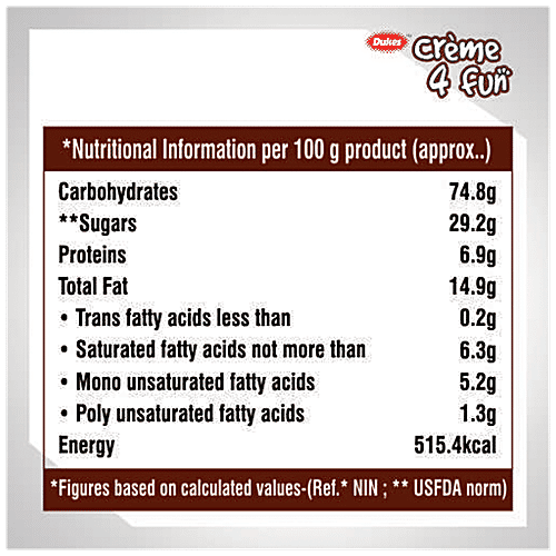 Buy Dukes Chocolate Biscuits Cream 4 Fun 150 Gm Pouch Online at the ...