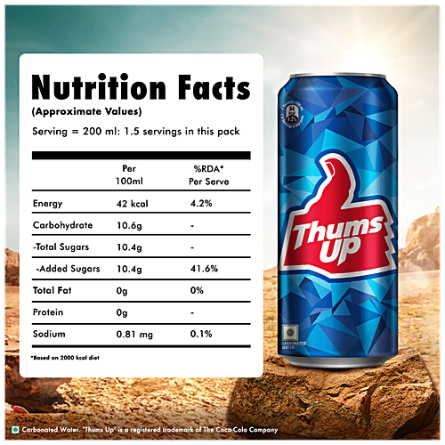 Buy Thums Up Soft Drink 300 Ml Can Online at the Best Price of Rs 40 ...