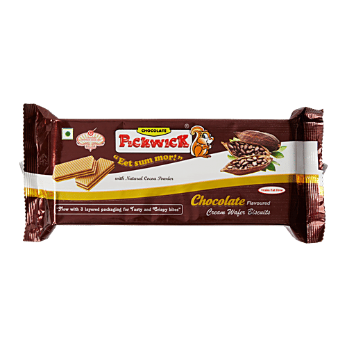 Buy Pickwick Wafer Biscuits Chocolate Flavor 100 Gm Pouch Online at the ...