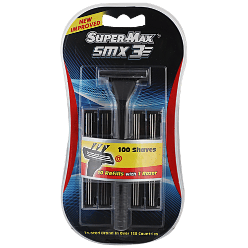 Buy Super Max Smx 3 3 Blade Shaving System Jumbo Pack 1 Pc Online At ...