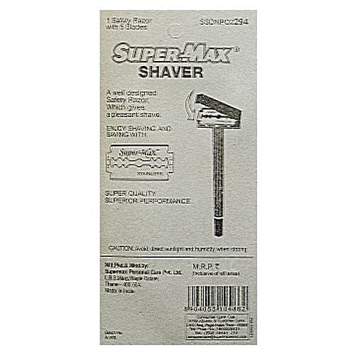 Buy Super Max Kwik Shaver Shaving Razor With 2 Blades 1 Pc Online At ...