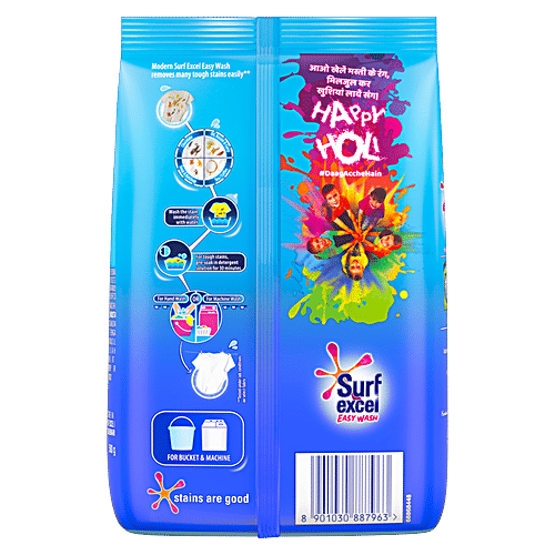 Buy Surf Excel Easy Wash Detergent Powder 500 Gm Pouch Online At Best ...