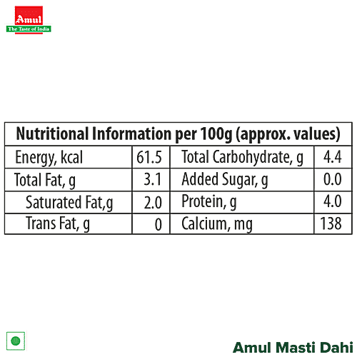 Buy Amul Masti Dahi 200 Gm Cup Online at the Best Price of Rs 20 ...