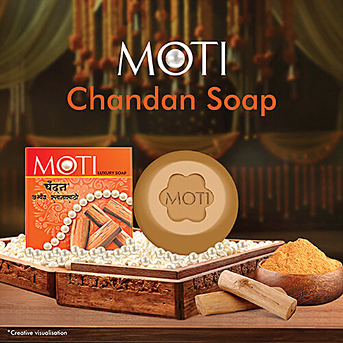 Buy Moti Luxury Bath Soap Sandal 150 Gm Online at the Best Price of Rs ...