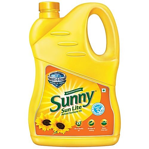 Buy Sunny Sunflower Oil Lite 5 Ltr Jar Online at the Best Price of Rs ...