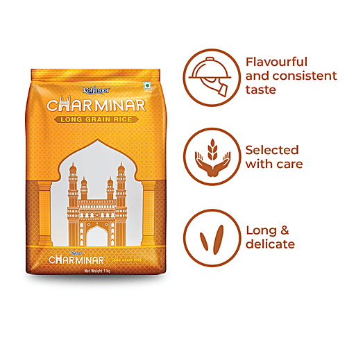 Buy Kohinoor Rice Long Grain Charminar 1 Kg Online At Best Price of Rs ...