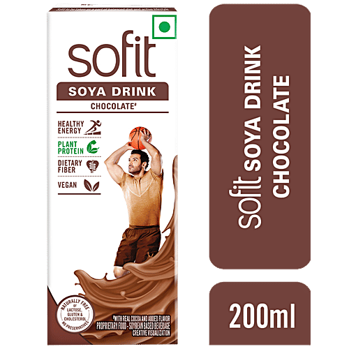 Buy Sofit Soya Milk Chocolate 200 Ml Carton Online at the Best Price of ...