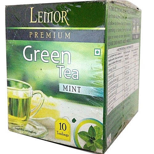 Buy Lemor Green Tea Premium Mint 10 Pcs Carton Online at the Best Price ...