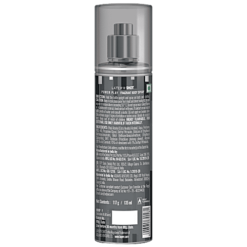 Buy Layerr Shot Body Spray - Power Play 135 ml Online at Best Price. of ...