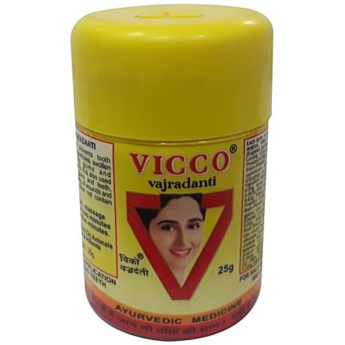 Buy Vicco Vajradanti Tooth Powder 25 Gm Online at the Best Price of Rs ...