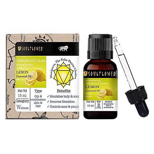 Buy Soulflower Lemon Essential Oil Online at Best Price of Rs 400.5 ...