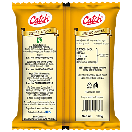 Buy Catch Powder Turmeric 100 Gm Online At Best Price of Rs 28 - bigbasket