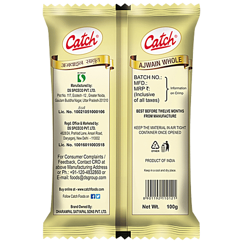 Buy Catch Ajwain Whole 100 Gm Online at the Best Price of Rs 56.25 ...