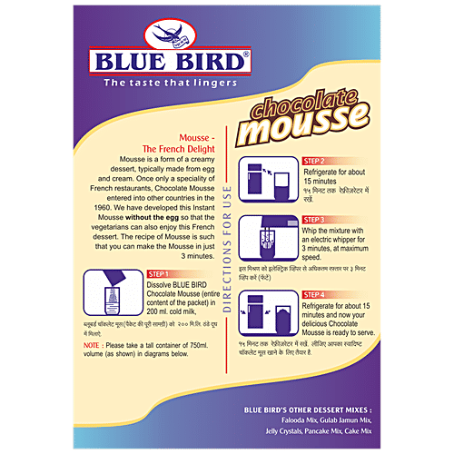 Buy Blue Bird Instant Chocolate Mousse 100 Gm Box Online at the Best ...