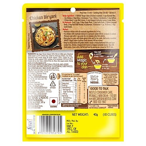 Buy Maggi Magic Cubes Chicken 40 Gm Online at the Best Price of Rs 35 ...