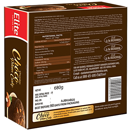 Buy Elite Premium Cake - Choco & Plum Online at Best Price of Rs 300 ...