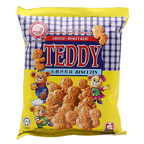 Buy Hup Seng Teddy Biscuits - Cheese Online at Best Price of Rs 60 ...