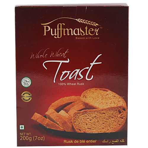 Buy Puffmaster Whole Wheat Toast 200 Gm Online at the Best Price of Rs ...