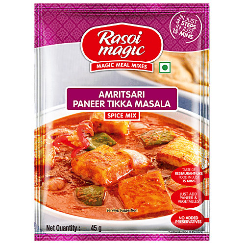 Buy Rasoi Magic Spice Mix Amritsari Paneer Tikka Masala 45 Gm Online at ...