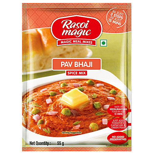 Buy Rasoi Magic Spice Mix Pav Bhaji 55 Gm Online at the Best Price of ...
