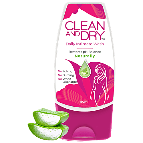 Buy Clean & Dry Intimate Hygiene Wash - For Women, Cleanses, Nourishes ...