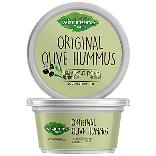 Buy Wingreens Farms Hummus Original Olive 150 Gm Online At Best Price ...