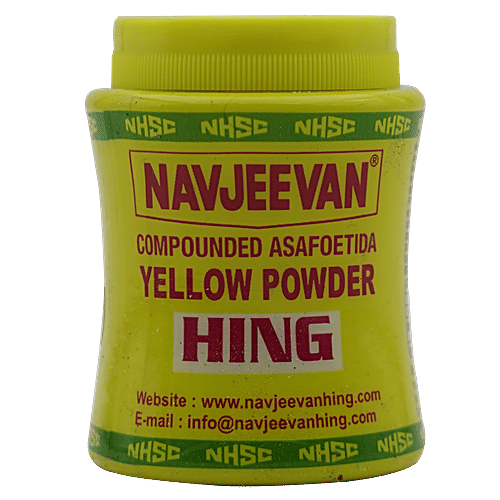 Buy Navjeevan Hing Powder Yellow 50 Gm Bottle Online at the Best Price ...