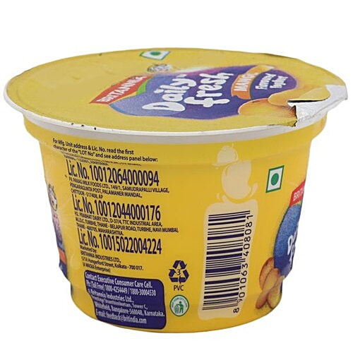 Buy Britannia Daily Fresh - Yogurt (Mango) 100 gm Cup Online at Best ...