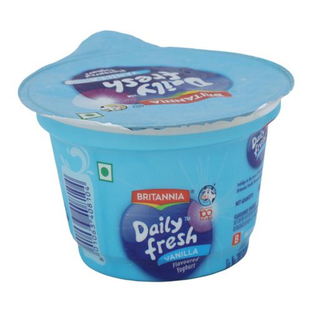 Buy Britannia Daily Fresh - Yogurt (Vanilla) 100 gm Cup Online at Best ...