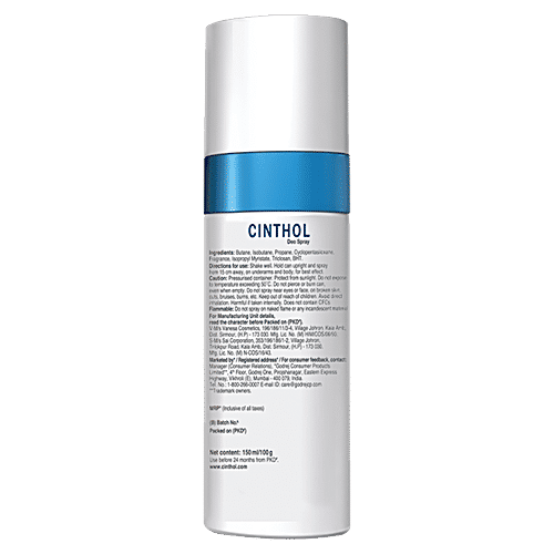 Buy Cinthol Deodorant Body Spray Play 150 Ml Online at the Best Price ...