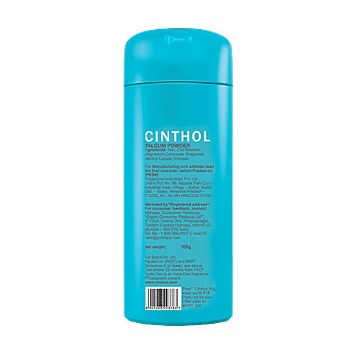 Buy Cinthol Cool Talc 100 Gm Online At Best Price of Rs 55 - bigbasket