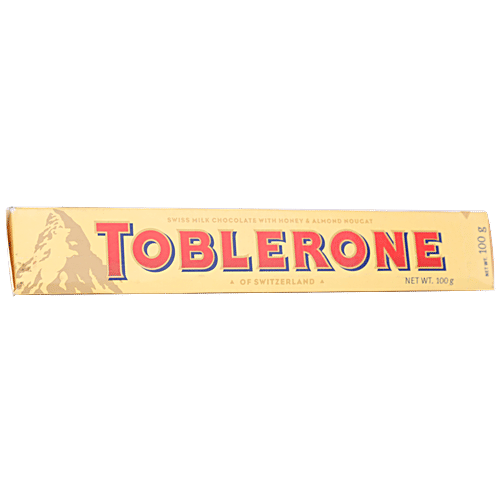 Buy Toblerone Swiss Milk Chocolate - With Honey & Almond Nougat, Yellow ...