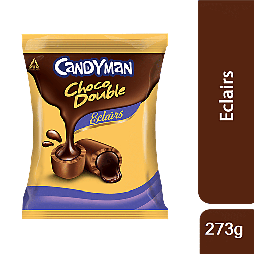 Buy Candyman Choco Double Eclairs Birthday Pack 400 Gm Pouch Online at ...