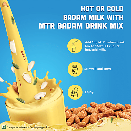 Buy Mtr Drink Mix Badam 500 Gm Jar Online At Best Price of Rs 250.25 ...