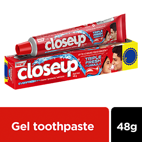 Buy Close Up Ever Fresh Red Hot Gel Toothpaste 40 gm Online at Best ...