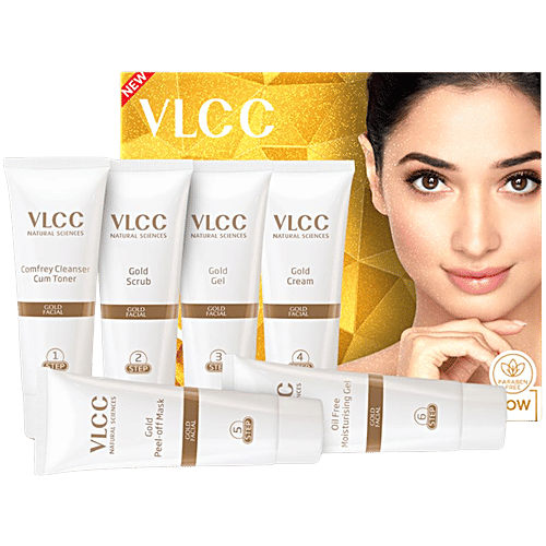 Buy Vlcc Natural Sciences Gold Facial Kit For Luminous And Radiant ...