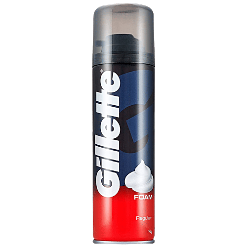 Buy Gillette Pre Shave Foam Classic Regular 196 Gm Online at the Best ...