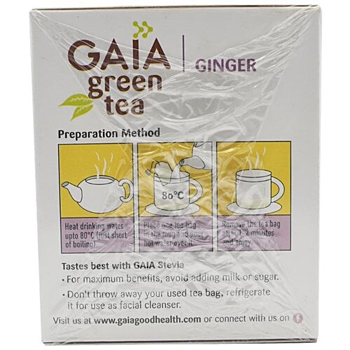 Buy Gaia Green Tea Ginger 25 Pcs Online at the Best Price - bigbasket