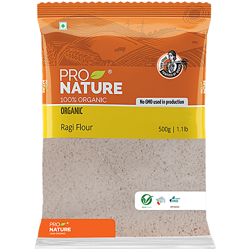 Buy Pro Nature Organic Flour - Ragi 500 gm Pouch Online at Best Price ...