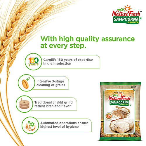 Buy Nature Fresh Atta Chakki Fresh 5 Kg Bag Online At Best Price of Rs ...