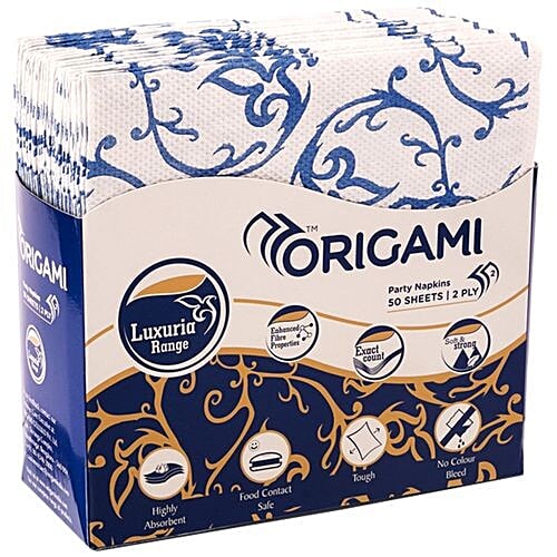 Buy Origami Crepe Tissues Printed 2 Ply 32 Cm X 32 Cm 50 Pcs Carton ...